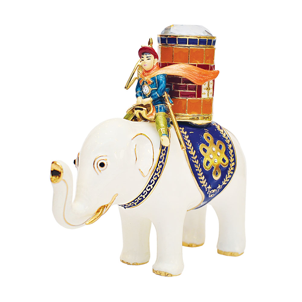 Remediu elefant alb cu conducator - Feng Shui